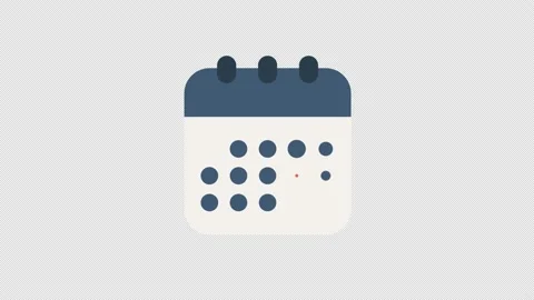 calendar icon animation. 2D Animated cal... | Stock Video | Pond5