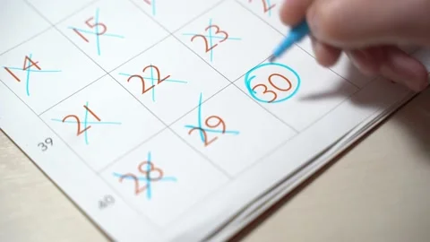 Time Of The Month Stock Video Footage | Royalty Free Time Of The Month ...