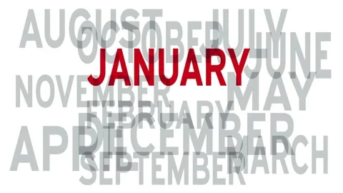 Calendar of the months that passed durin... | Stock Video | Pond5