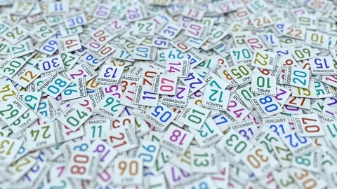 Calendar page shows September 7 date, 3D... | Stock Video | Pond5