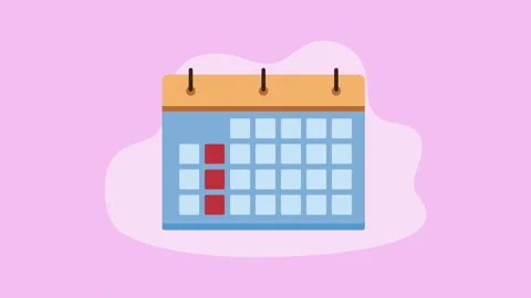 calendar remider date marks animation | Stock Video | Pond5