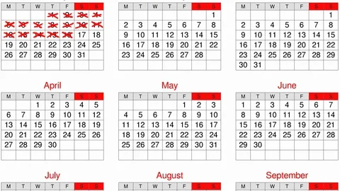 Passage Of Time Calendar Stock Video Footage | Royalty Free Passage Of ...