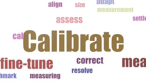 Calibrate Tag Cloud Animated Isolated On... | Stock Video | Pond5