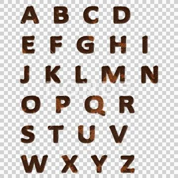 Calico Fur Font Capital Letters Full Alphabet ~ Clip Art #167701503