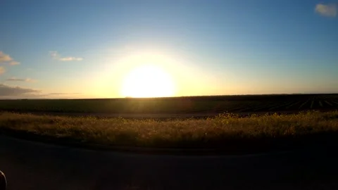 California farm land. 4K sunset backgrou... | Stock Video | Pond5