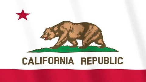 California realistic flag looping HD bac... | Stock Video | Pond5