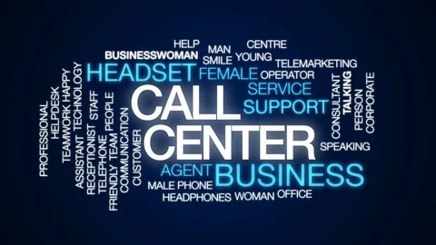 Call center animated word cloud, text de... | Stock Video | Pond5
