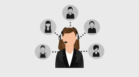 Call Center Animation Stock Footage ~ Royalty Free Stock Videos | Pond5