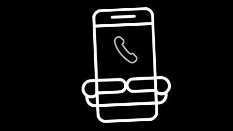 Call Icon Animation Vector Illustration | Stock Video | Pond5