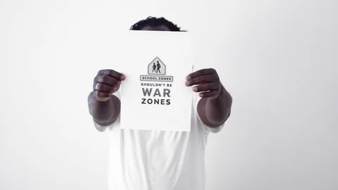 A Call to Make Schools Safe Zones, Not W... | Stock Video | Pond5