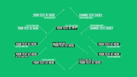 Call-Outs Titles ~ After Effects Template #237954837 | Pond5