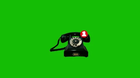 call phone animation on green screen | Stock Video | Pond5