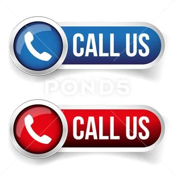 Call us - Phone icon vector button Illustration #92121112