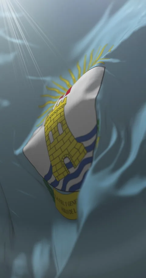 Callao Flag, Peru. Loop. 4K Vertical | Stock Video | Pond5