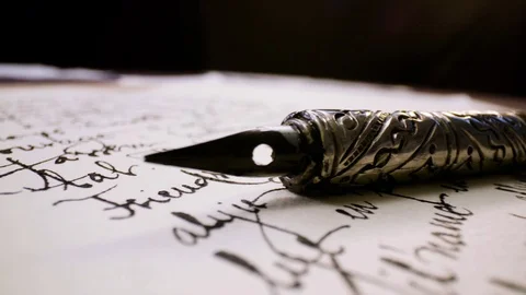 Calligraphy Pen Stock Footage ~ Royalty Free Stock Videos | Pond5