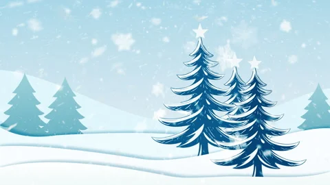 Calm Christmas wood landscape with anima... | Stock Video | Pond5