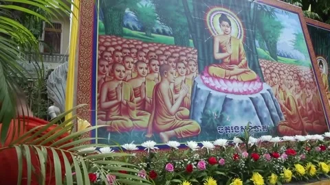 Cambodia celebrates annual Meak Bochea D... | Stock Video | Pond5