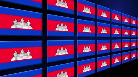 Cambodia Flag Animated Background 3d Ani... | Stock Video | Pond5