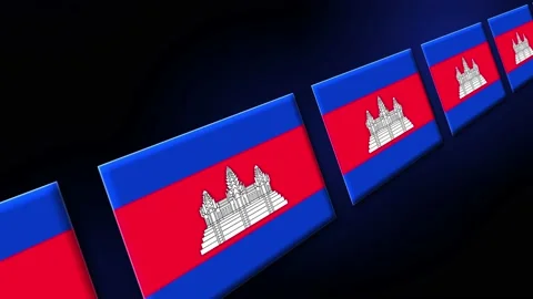 Cambodia Flag Animated Background 3d Ani... | Stock Video | Pond5
