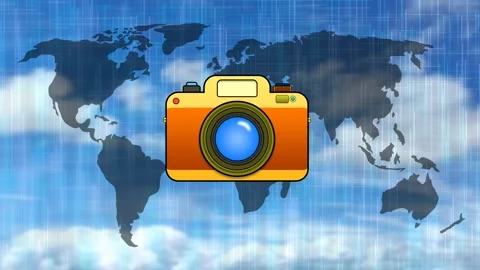 camera animation on digital moving Rays ... | Stock Video | Pond5