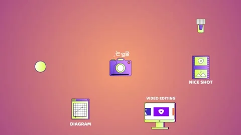 Camera Filming Icons And Titles for After Effects ~ After Effects ...