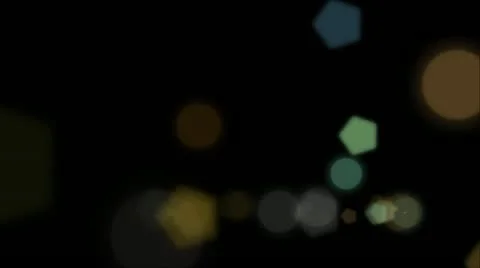 Camera Hexagons Bokeh and Lens Flares | Stock Video | Pond5