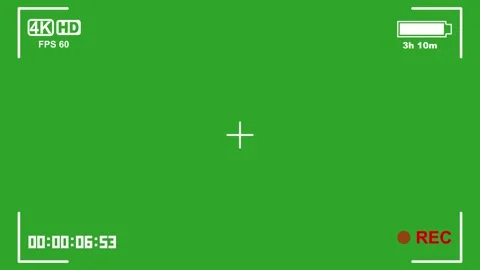 Camera Interface Overlay with Green Scre... | Stock Video | Pond5