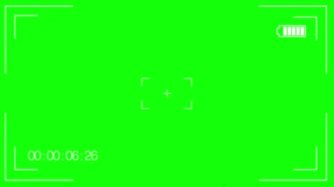 Camera Interface Recording green screen | Stock Video | Pond5