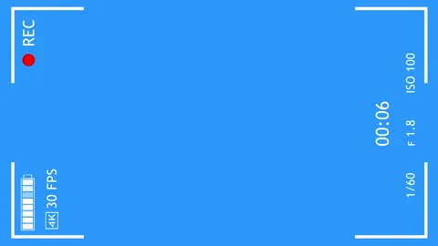 Camera mobile recording screen overlay a... | Stock Video | Pond5