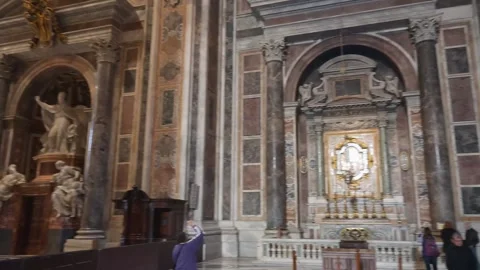 Camera Pan Across Interior of St. Peter'... | Stock Video | Pond5