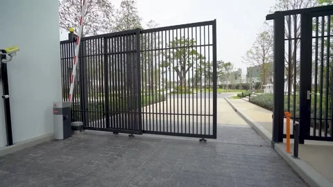 Camera Pass Through an Opening Automatic... | Stock Video | Pond5