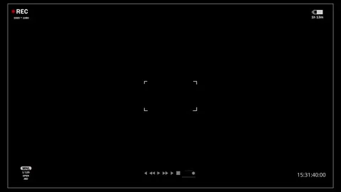 Camera Recording Interface Display Black... | Stock Video | Pond5