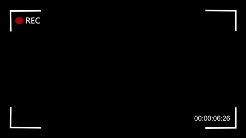 Camera recording screen overlay on black... | Stock Video | Pond5