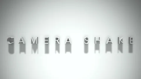 camera shake 3D title animation white te... | Stock Video | Pond5