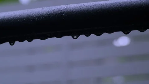 Camera static through a window on raindr... | Stock Video | Pond5