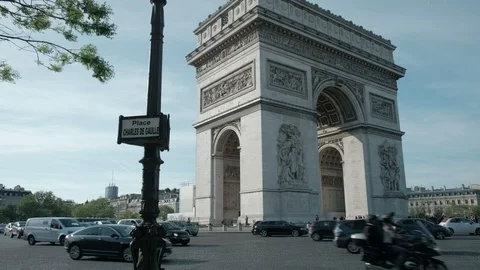 Camera Tilt Up Reveal Arc De Triomphe An... | Stock Video | Pond5