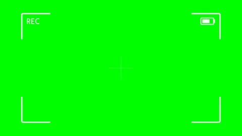 Camera viewfinder Recording on green scr... | Stock Video | Pond5