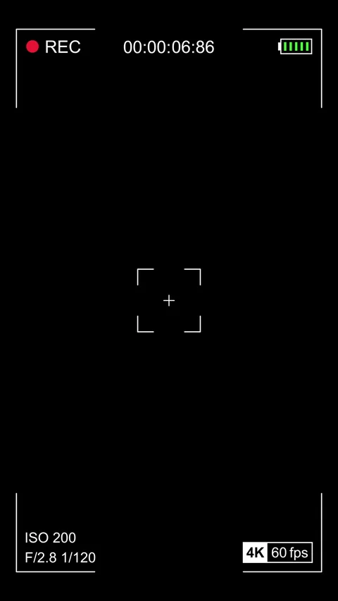 Camera Overlay Shutter Viewfinder Stock Footage ~ Royalty Free Stock ...