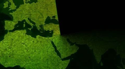 Camera zoom on Baghdad radar map | Stock Video | Pond5