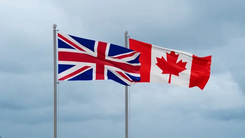 Canada and UK United Kingdom of Great Br... | Stock Video | Pond5