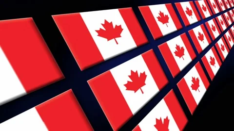 Canada Flag Animated Background 3d Anima... | Stock Video | Pond5