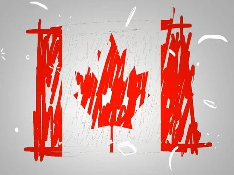 Canada - Hand drawn - Animation - outlin... | Stock Video | Pond5