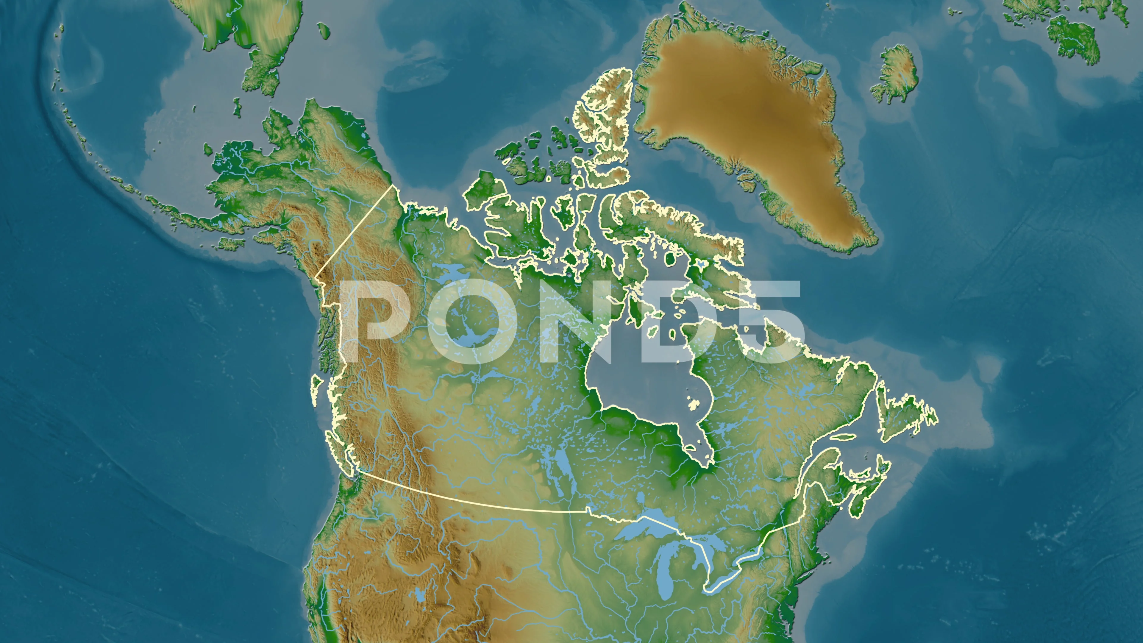 Canada Maps Physical
