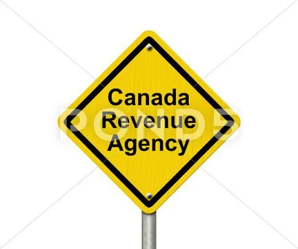 Canada revenue agency warning sign Illustration #46042724