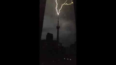 Canada: Video Captures Moment Lightning ... | Stock Video | Pond5