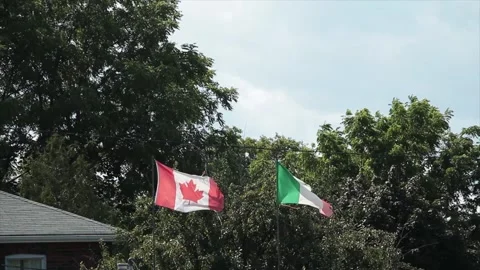 Italian Canada Flag Stock Videos – Royalty-Free HD & 4K Videos