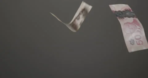 Canadian Money Falling Stock Video Footage | Royalty Free Canadian ...