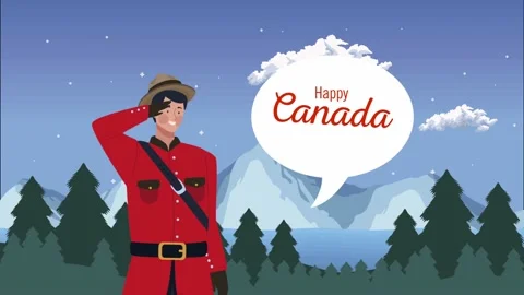 canadian officer ranger character animat... | Stock Video | Pond5