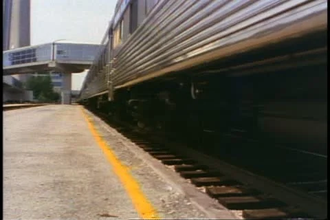 THE CANADIAN TRAIN, 1990, The train depa... | Stock Video | Pond5