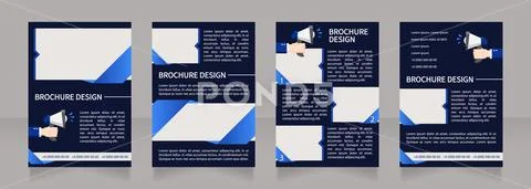 Candidate sourcing strategies blank brochure layout design: Royalty ...